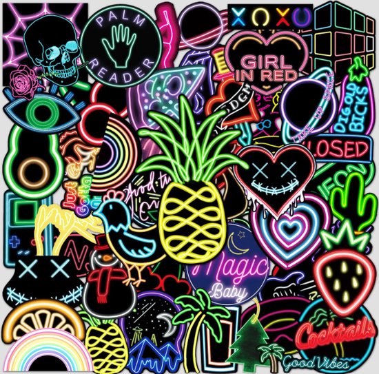 VreekenProducts-Neon Stickers- Neon-50... | bol.com