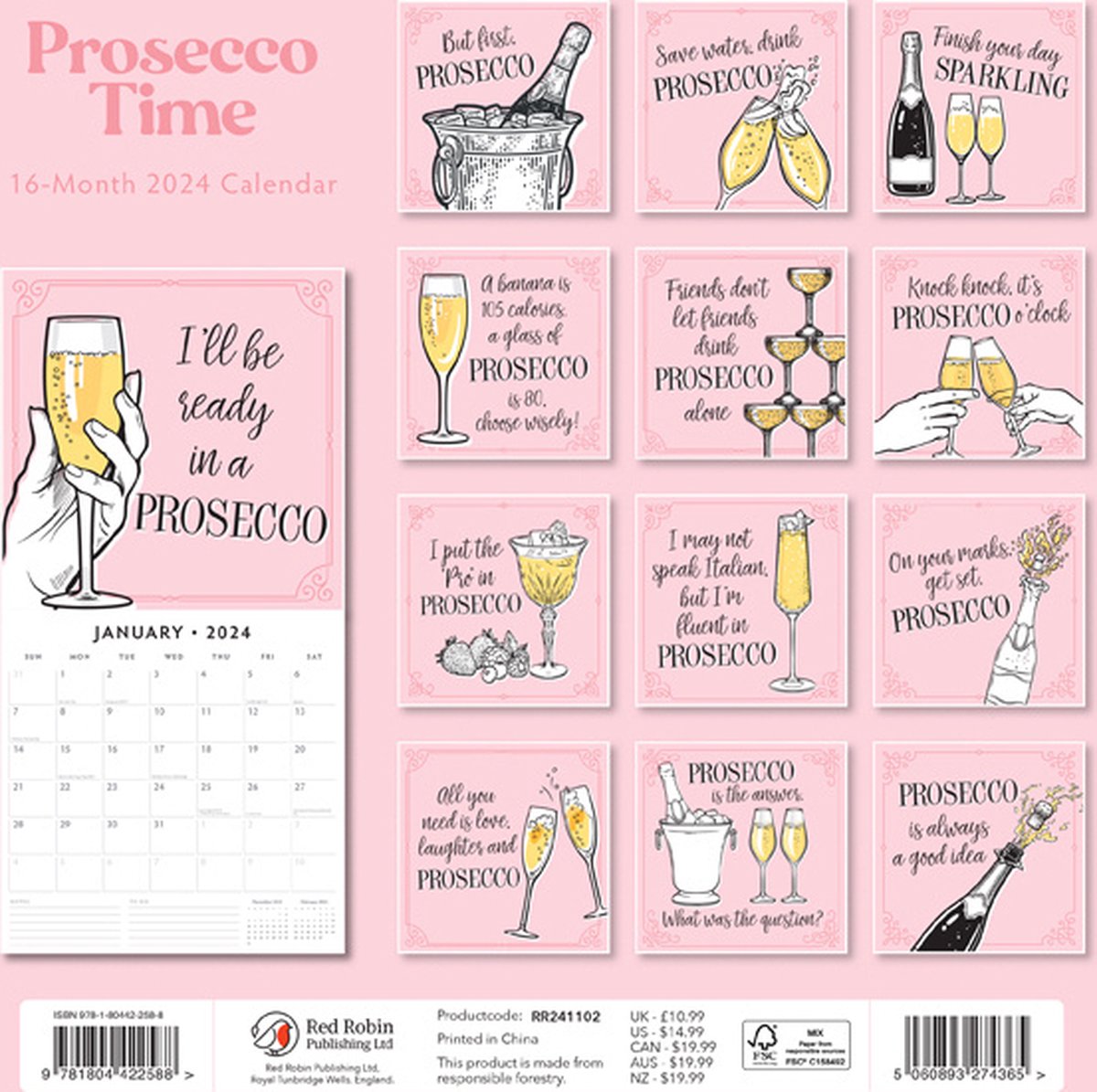 Prosecco Time Kalender 2024 | bol