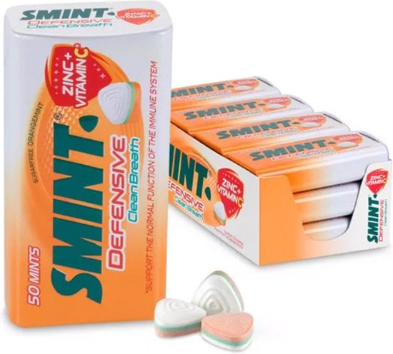 Smint Defensive Orange - Frismakers - Suikervrij - 1x12stuks | bol
