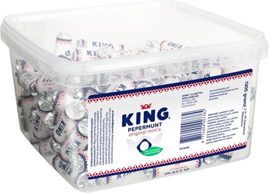 King - Pepermunt Original Mini's - 145 stuks | bol.com