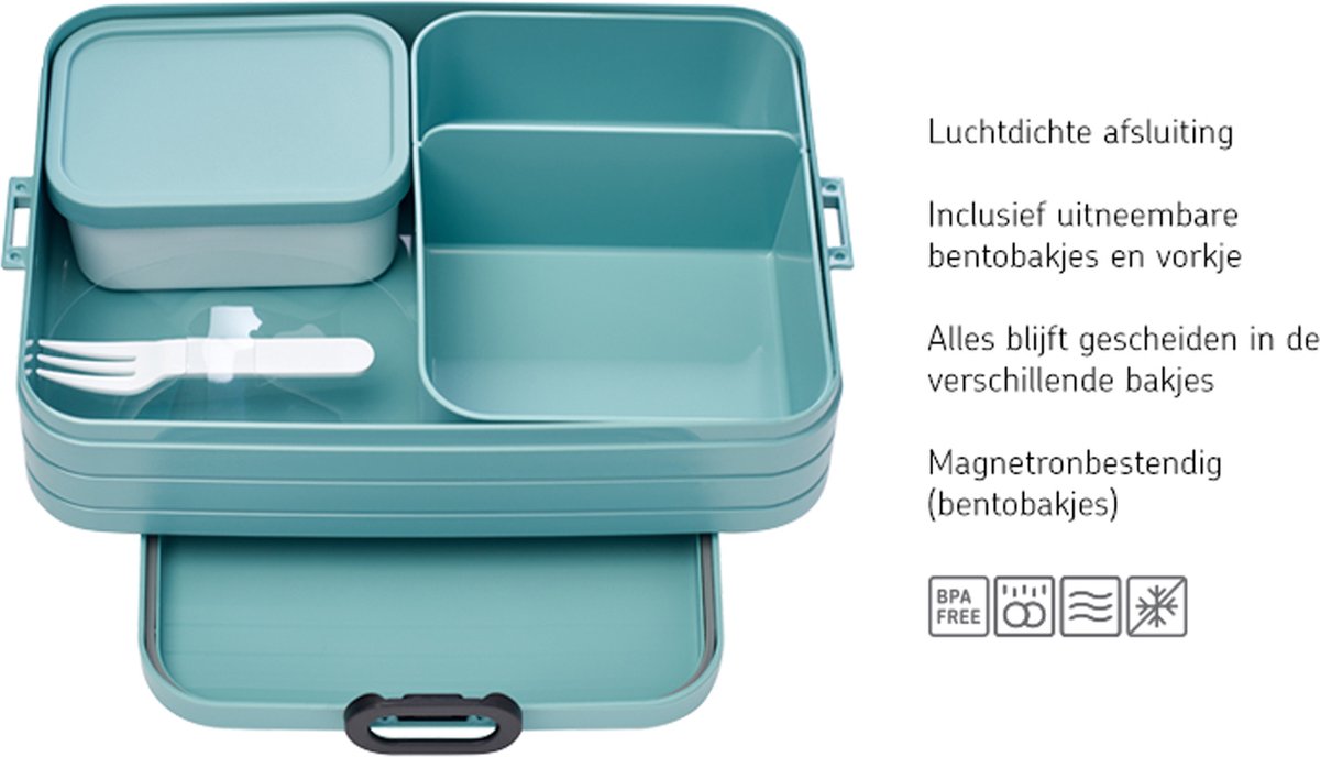 Mepal - Take a Break Bento lunchbox large - Inclusief bento box ...