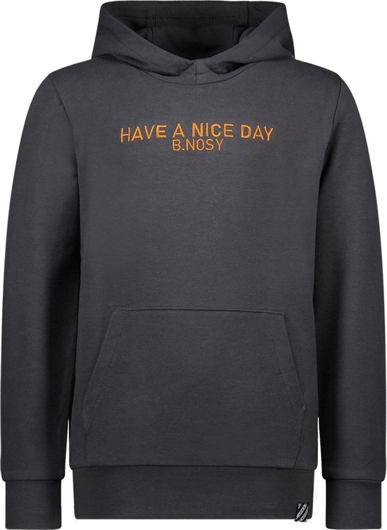 B.Nosy - Hoodie Remi - Anthracite - Maat 146-152 | bol