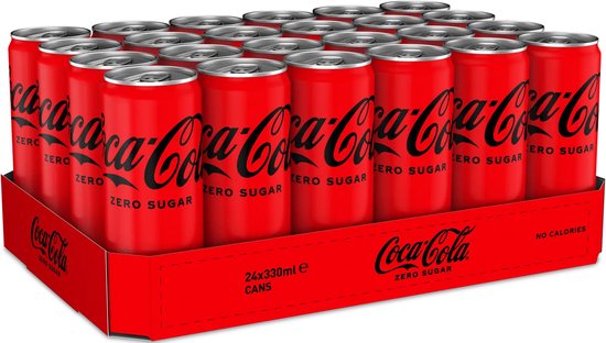 Coca Cola Zero 24x 33CL Long Can | bol.com