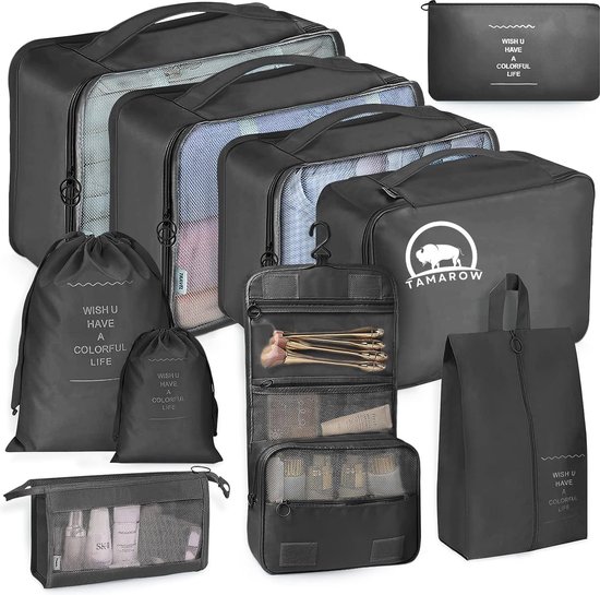 Packing Cubes Set 10 Delig - Bagage Organizers - Travel Backpack ...
