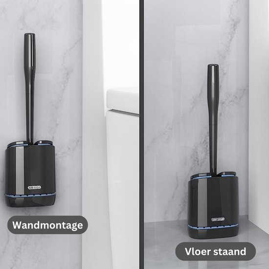 Toiletborstel - WC-borstel en houder, Toiletborstels met wandhouder ...