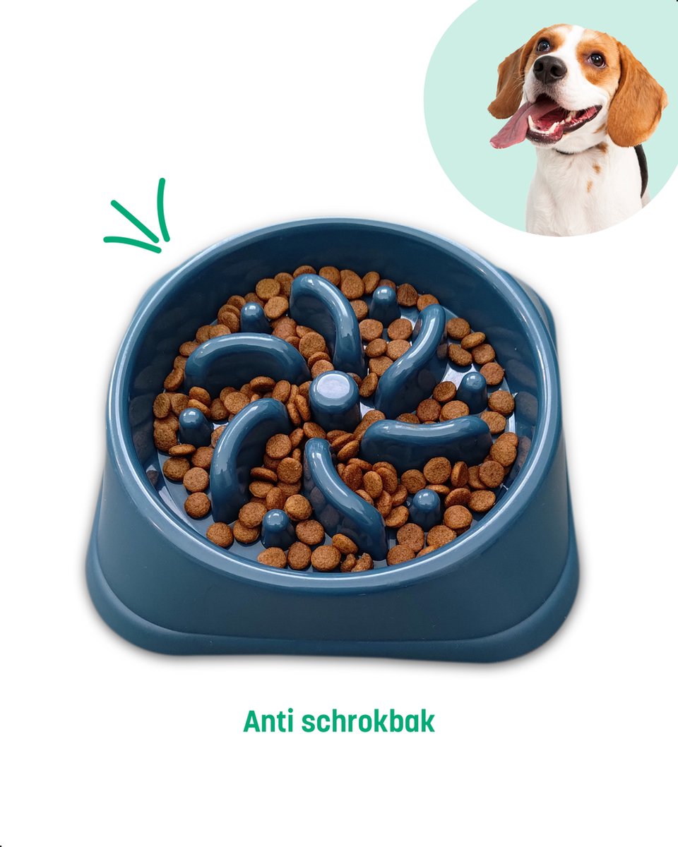 BROK - Antischrokbak Voor Honden - Slowfeeder Hond Voederbak Voor Honden Tot 30kg... | bol.com