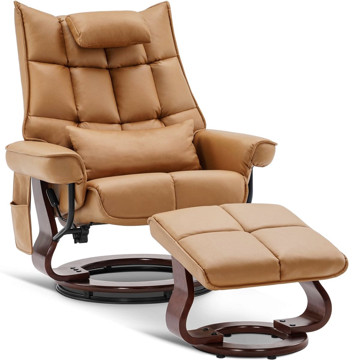 Mara Luxe Relaxstoel - Draaibaar - Ligfunctie - Televisiestoel ...