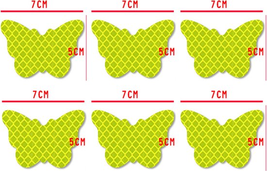 Vlinder Auto Reflecterende Sticker - reflecterende sticker - reflectie ...