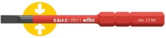 Wiha Bit slimBit electric sleufkop (41159) 3,5 mm x 75 mm | bol
