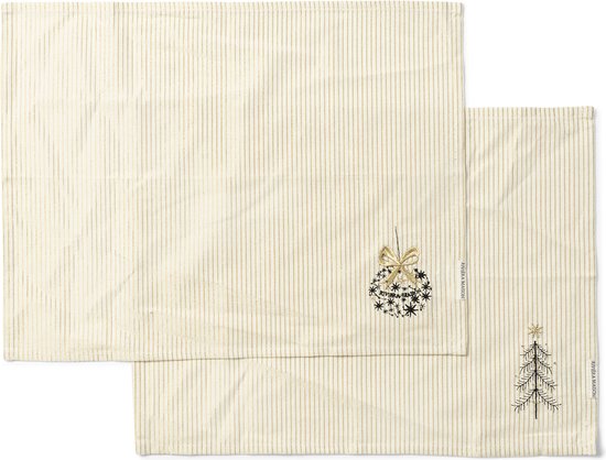 Set de table Riviera Maison Textile, Table textile Boule de Noël - Noël ...