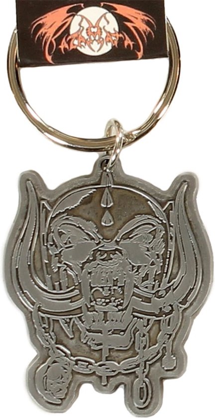 Motorhead War Pig Metalen Die Cast Relief Logo Sleutelhanger Zilver ...