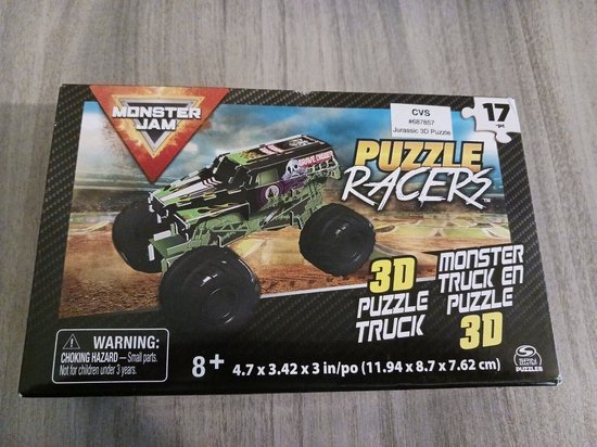 Monster Jam 3D Puzzle Racers Grave Digger | bol