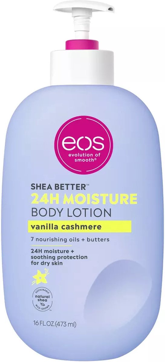 eos Shea Better Moisture Body Lotion - Vanilla Cashmere - 473ml | bol