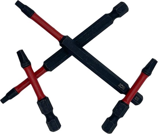 Set 4 Stuks - SQ2 Bit - Vierkant Bit - Patat Bitje - Zelftapper Bitje ...