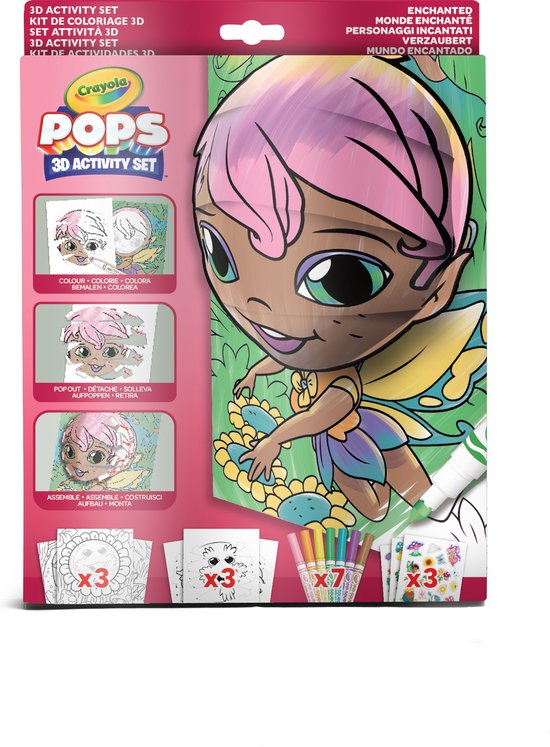 Crayola POPS - Set d'activités 3D , pour colorier et réaliser des ...