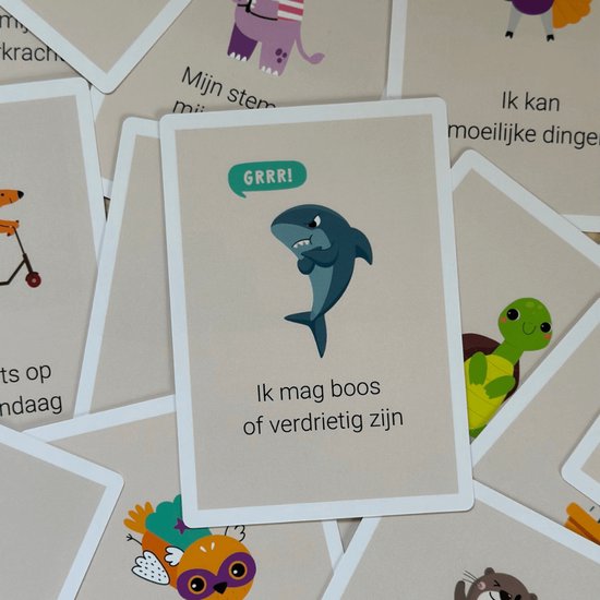 Affirmatiekaarten voor kids (30 stuks, inclusief houten houder) - Voor ...