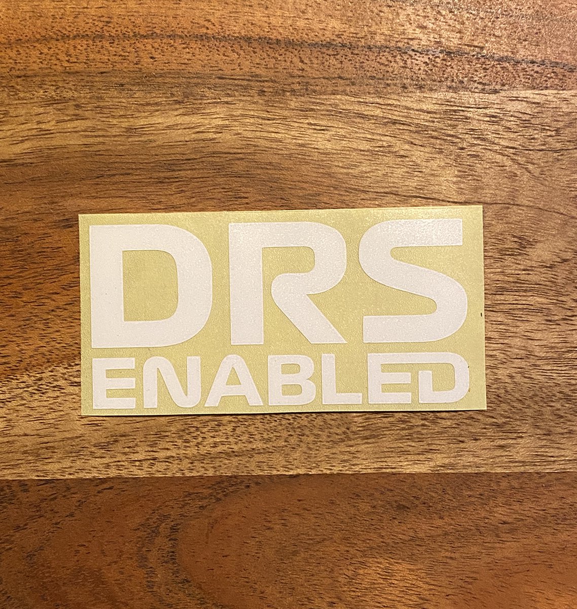 Formule 1 Autosticker DRS Enabled Wit - Vinyl F1 Raamsticker | bol.com