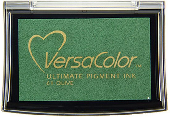 Tsukineko VersaColor Stempelkussen Olive | bol