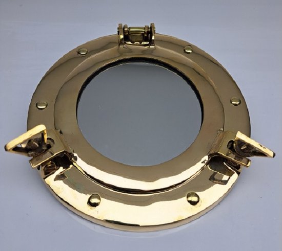 Denza - messing scheeps luik patrijspoort diameter 20 cm - scheepsvaart ...