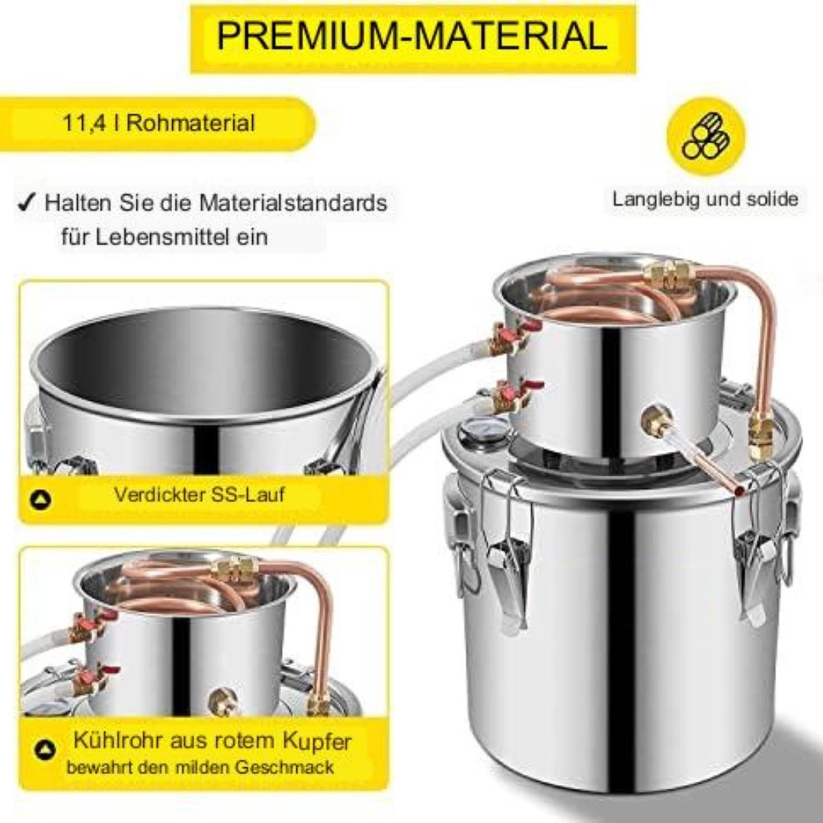 Gratyfied - Destilleerapparaat - Destilleerketel - Destilleren | bol.com