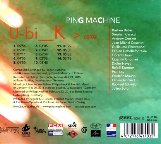 Ubik, Ping Machine | Muziek | bol