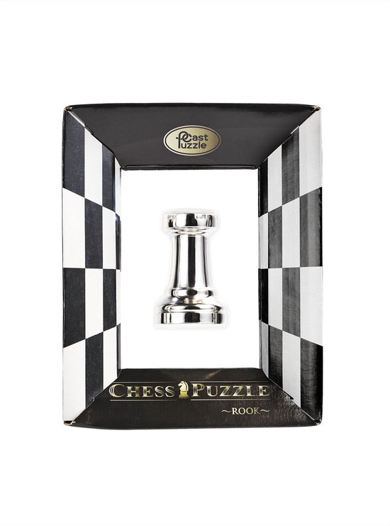 Cast Chess Puzzle - Rook - Silver | Games | bol