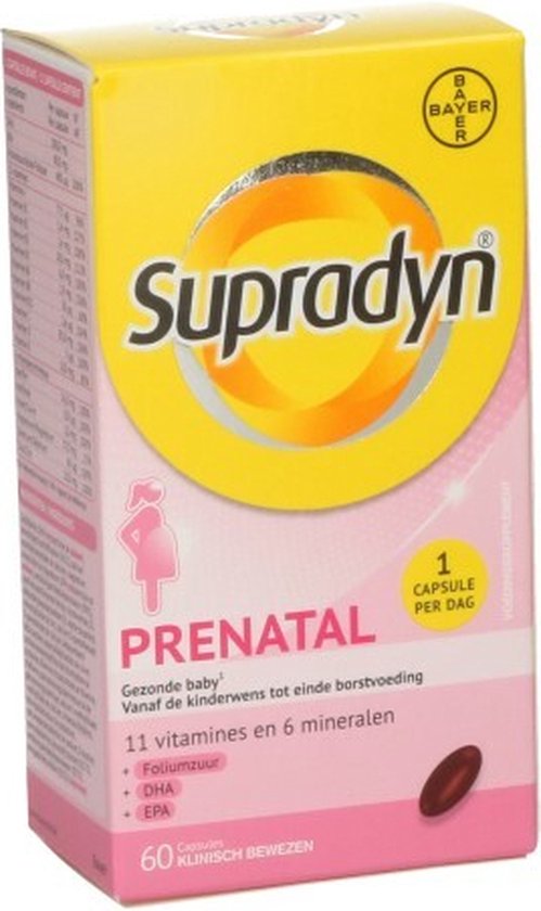 Supradyn Prenatal Caps 60 - Complete Multivitamine voor Zwangerschap en ...
