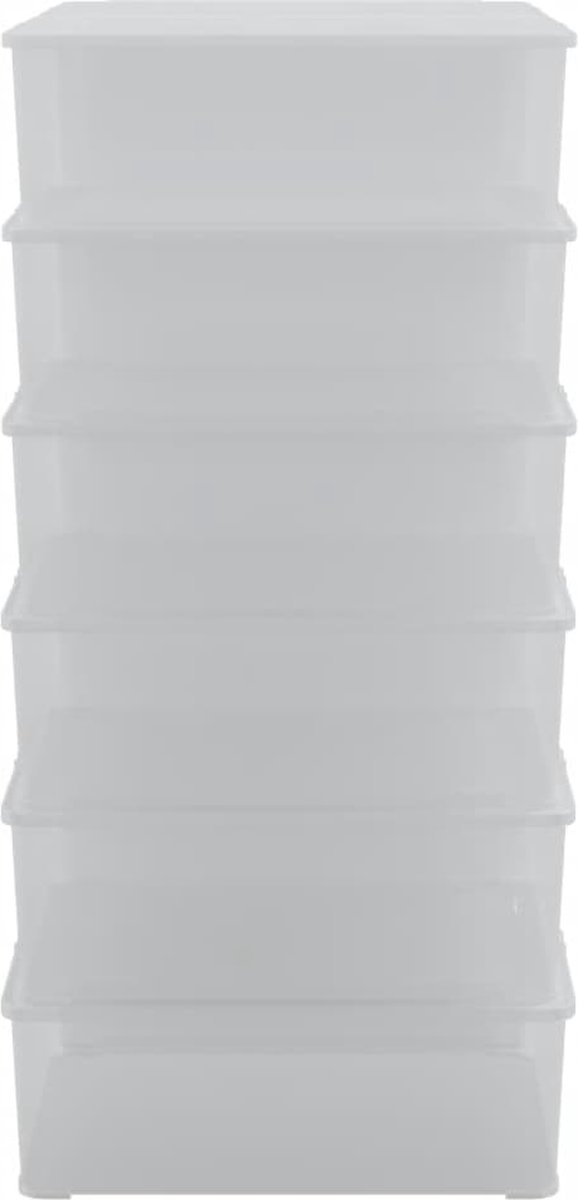 vidaXL Opbergboxen 12 st stapelbaar 5 L kunststof | bol.com