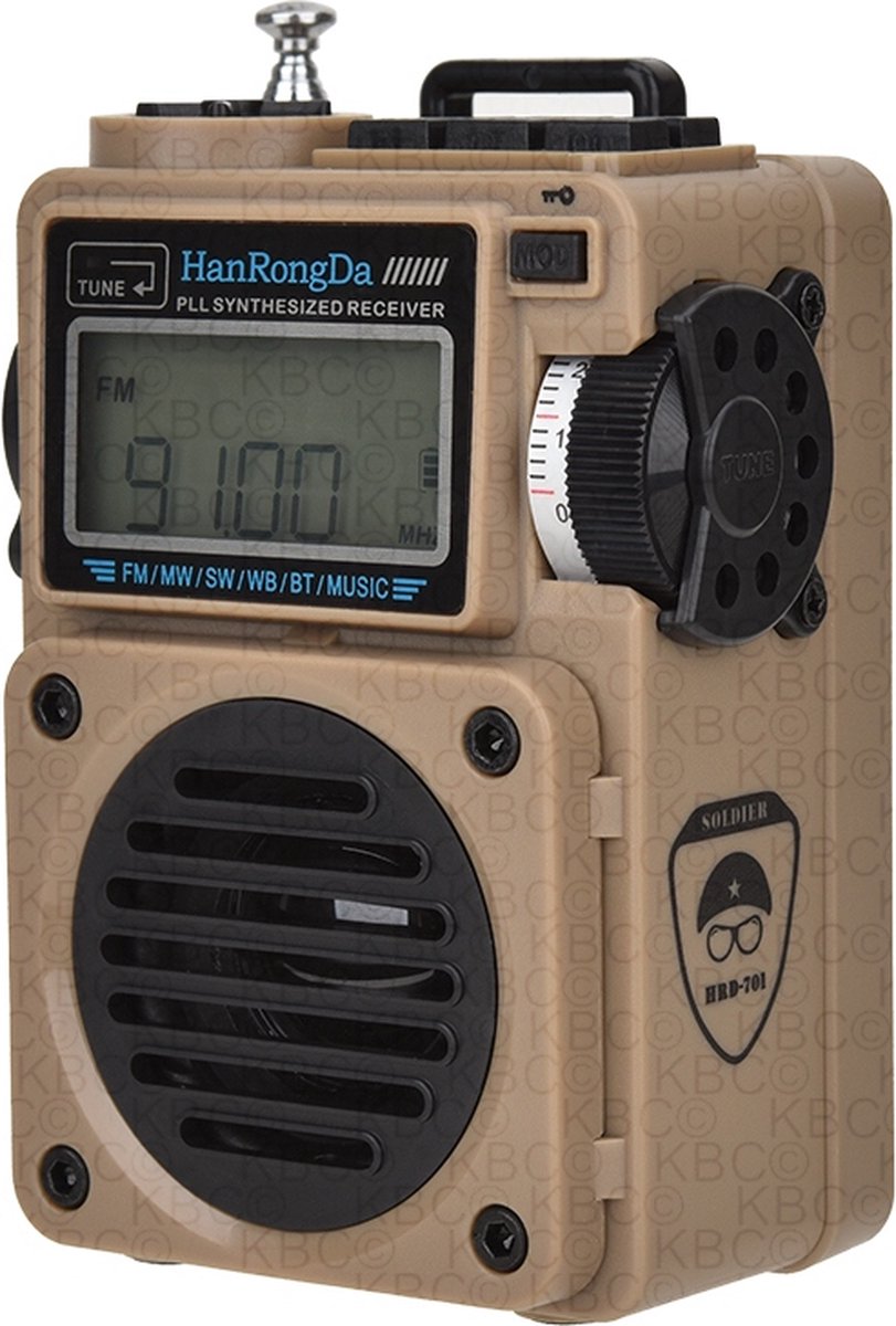 HanRongDa® HRD-701 radio - Wereldontvanger - Bluetooth® speaker - FM ...