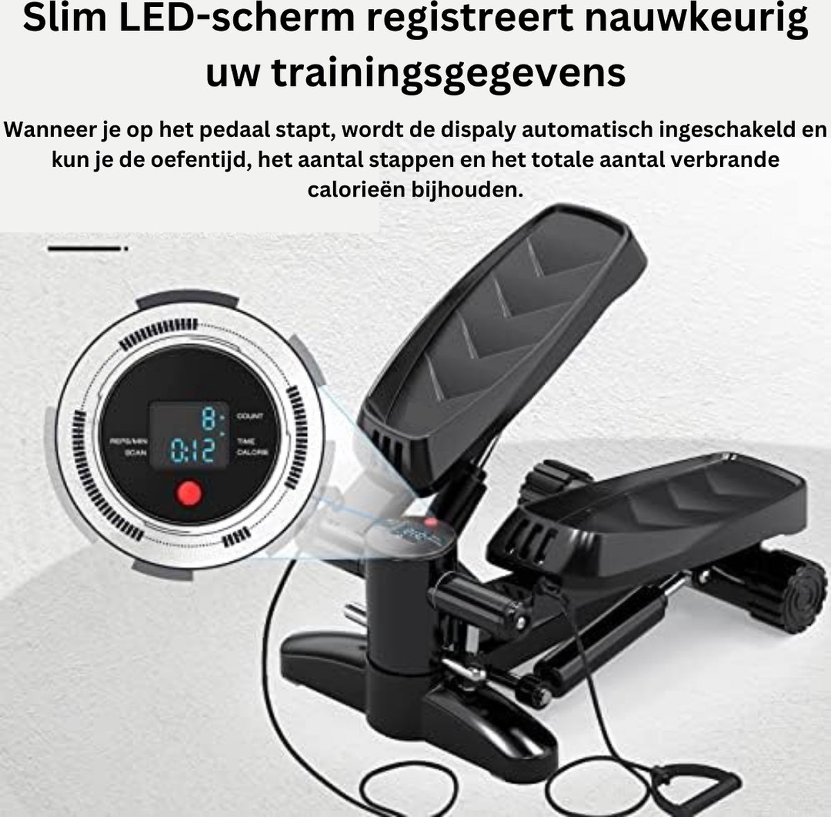 Mini stepper fitness - Stepper fitnessapparaat - Swing stepper | bol.com