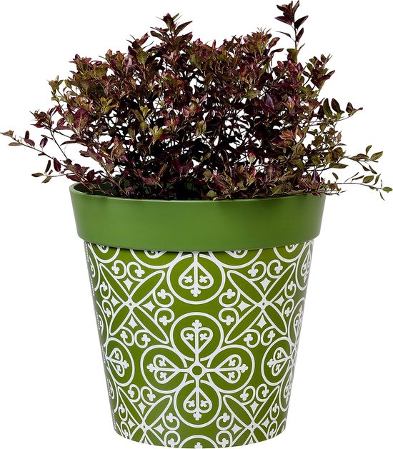 Bloempotten, 25 cm, verschillende kleuren en patronen, plastic ...