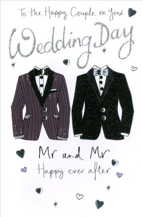 Wenskaart huwelijk 2 Mannen Wedding Mr & Mr | bol