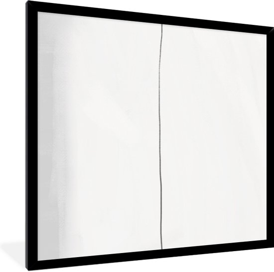 Fotolijst incl. Poster - Abstract - Lijn - Design - Taupe - 40x40 cm ...