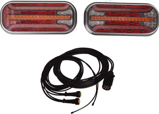 Fristom FT-230 - LED verlichtingsset - 7 meter hoofdkabel inclusief 4 ...