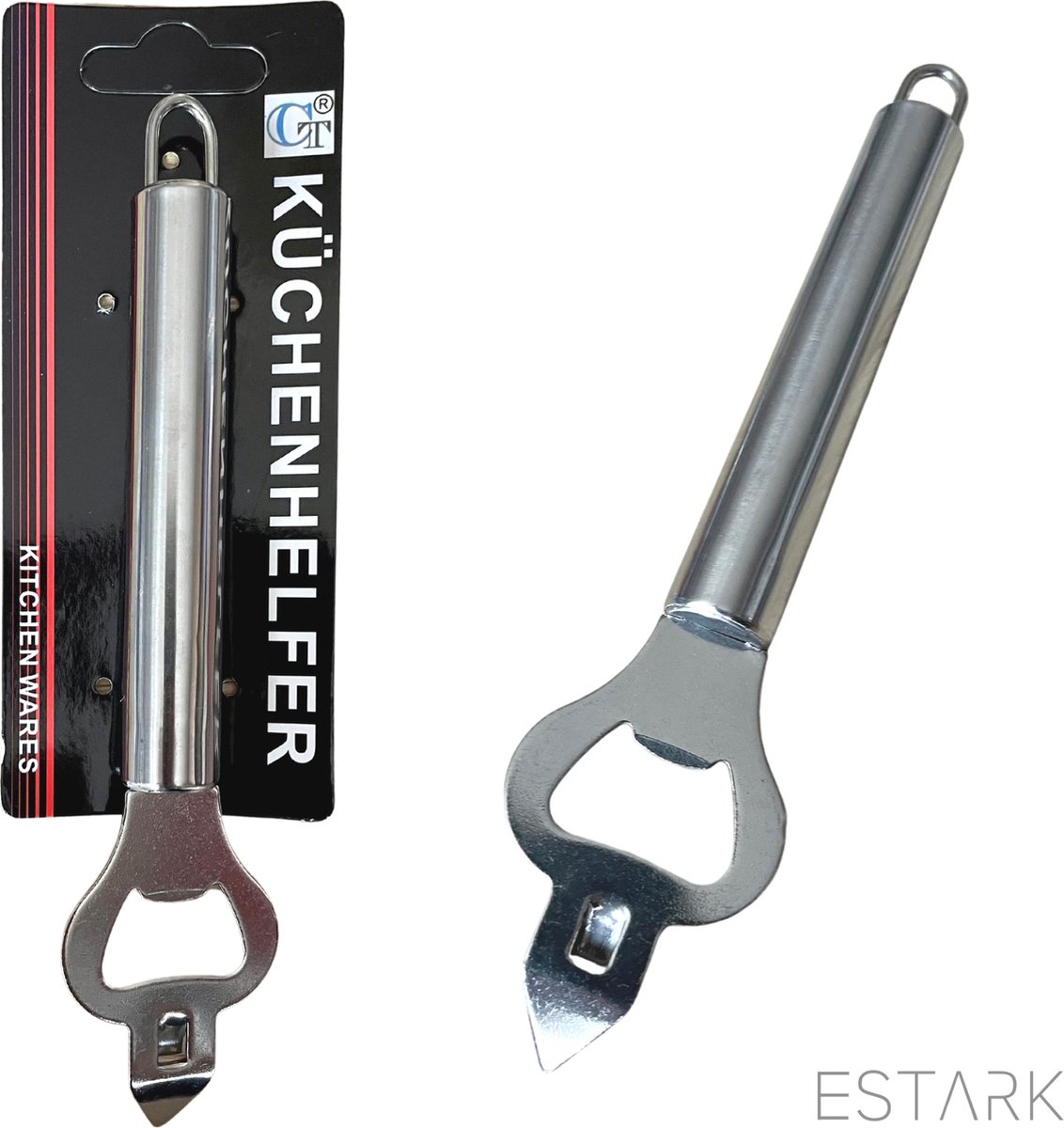 ESTARK® Flessenopener - Luxe Metalen Opener - 1 STUK - Flesopener ...