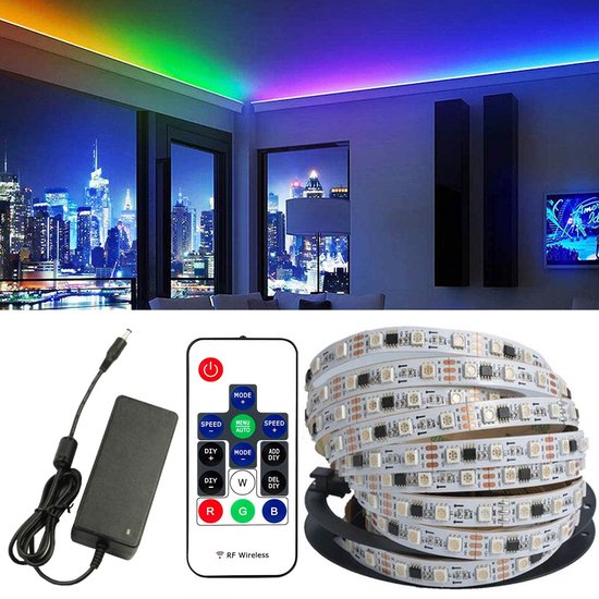 Dreamcolor - Digitale LED (effect)strip set 5 meter 60LED/M (WS2811) met Pixel... | bol