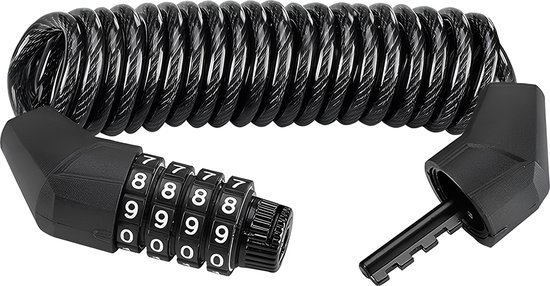 Helmslot Kabelslot 150 cm / 4,6 mm Cijferslot Gemaakt van Zinklegering ...