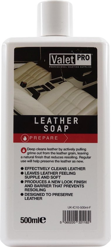 Valet Pro-leerreiniger- Leather Soap-Inhoud:500ml | bol