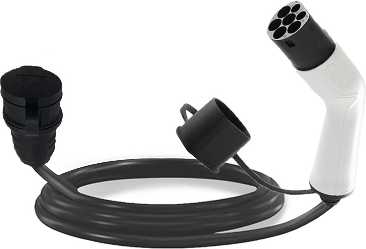 Duosida laadkabel Type 2 naar Schuko (normaal stopcontact) - Adapter ...