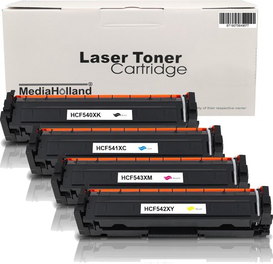 MediaHolland - Huismerk Toners 203A - CF540X, CF541X, CF542X en CF543X ...