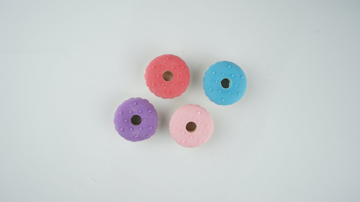 Ainy Kawaii Donut Gummen - een set van 4 schattige gummen, onmisbaar ...