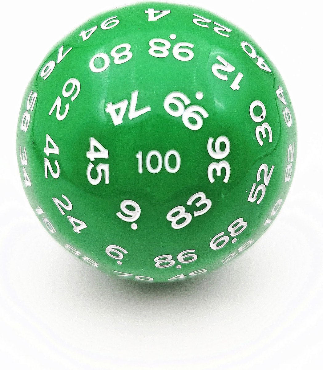 Lapi Toys - Dungeons and Dragons D100 dobbelsteen - D100 DnD ...