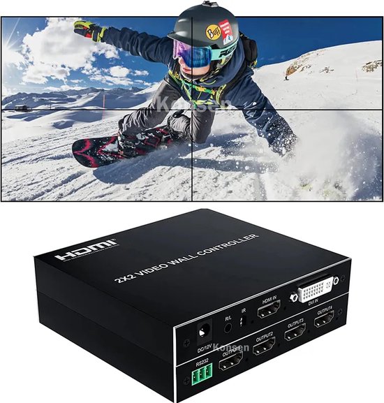 Video Wall Receiver - Videowandcontroller - Full HD 2X2 | bol