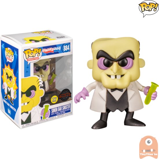 POP! Animation Simon Bar Sinister GITD #884 UnderDog Exclusive | bol