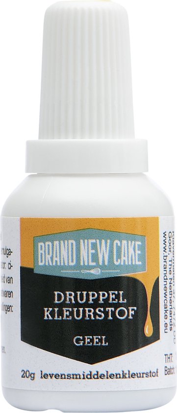 BrandNewCake® Druppel Kleurstof Geel 20gr - Eetbare Voedingskleurstof ...