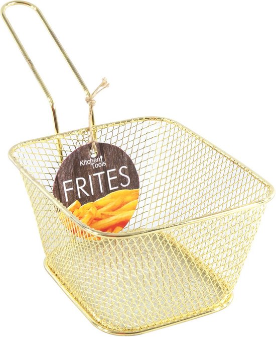 Corbeilles de service frites/snack dorées/paniers à frites 14 cm ...