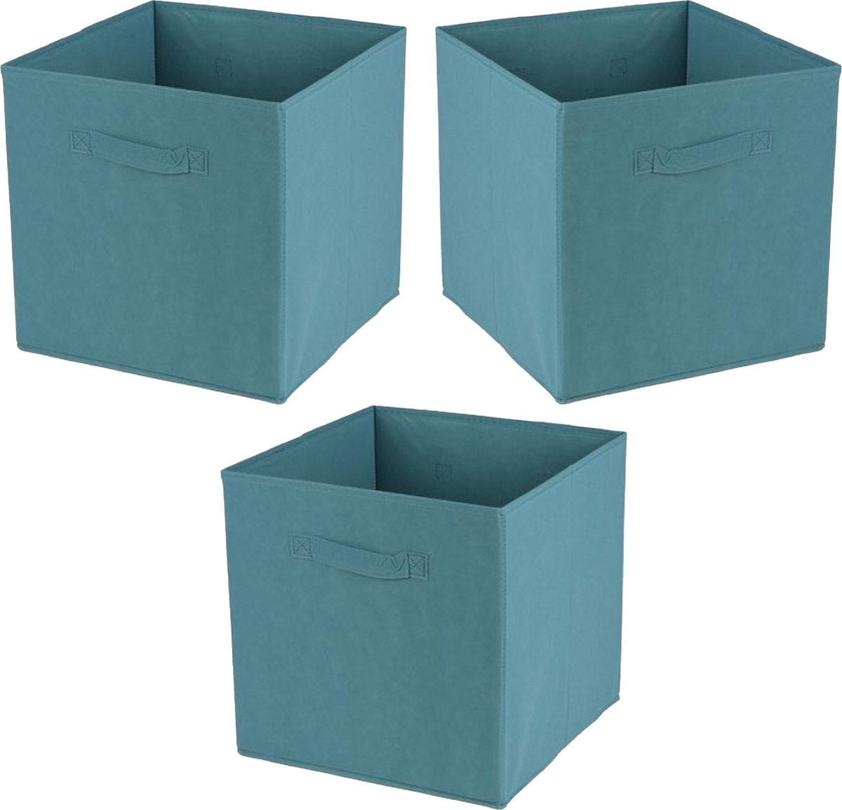 Urban Living Panier de rangement/panier de placard Square Box - 3x ...