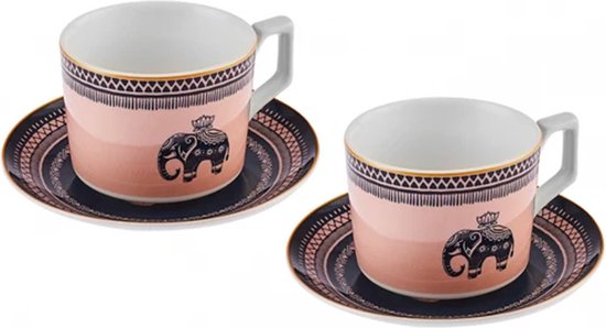 Karaca Olifant Theekopset voor 2 personen 220 ml - Elephant Tea Coffee ...