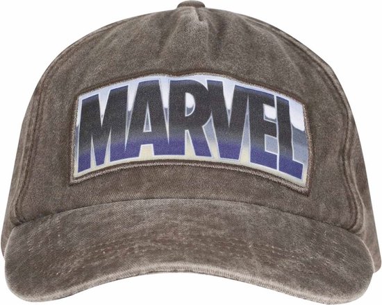 Marvel - Vintage Wash Logo Baseball cap - Bruin | bol