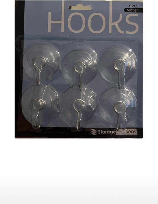 zuignap haakjes - zuignappen met haak - 6 Stuks - Zuignap Haakjes ...